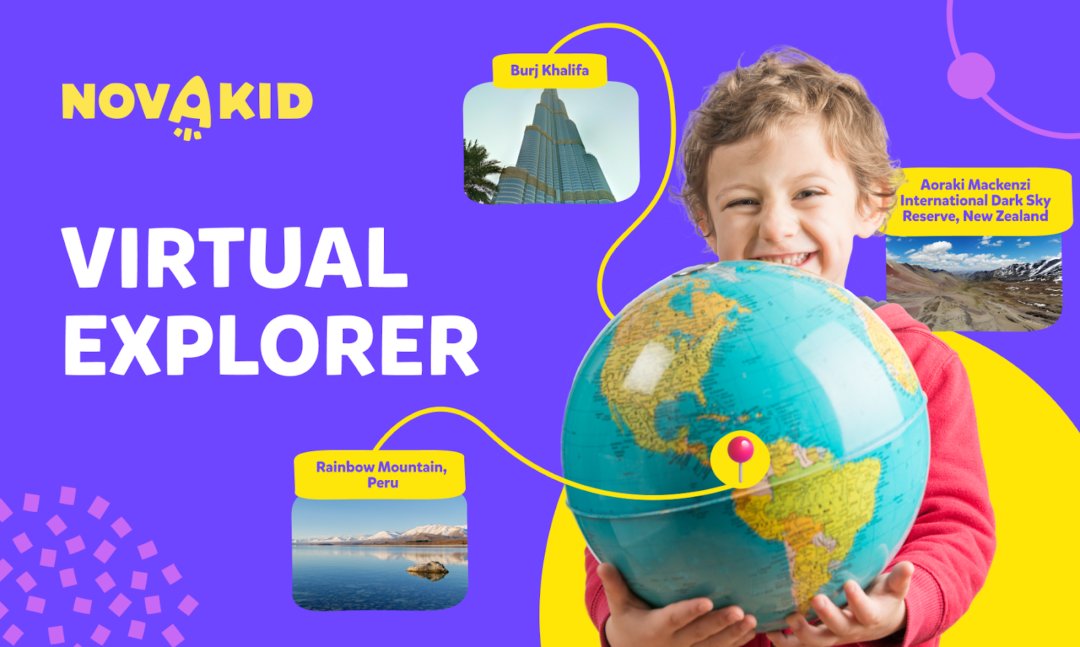 How does Novakid use virtual reality in teaching English?