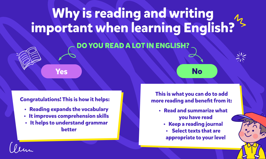 How reading and writing can help while learning English?