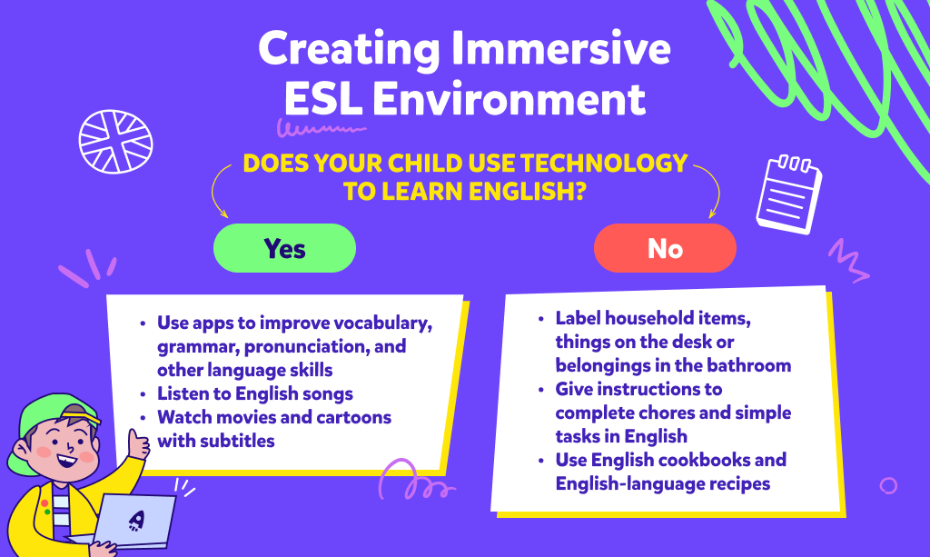 A fun challenge for one day to help your child learn English!