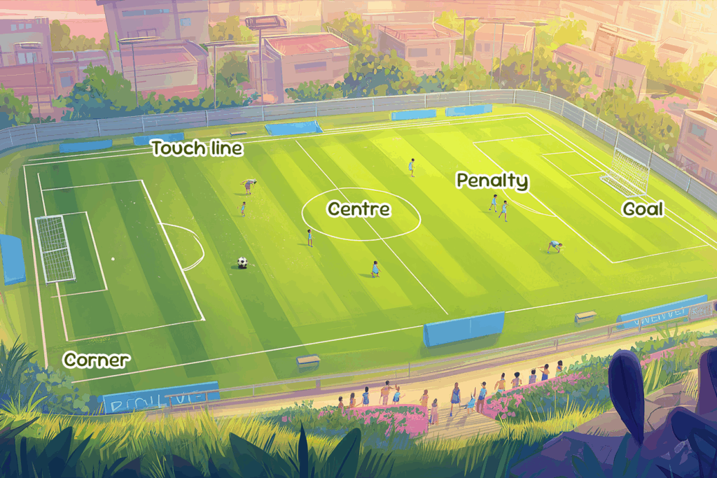 Vocabulario de fútbol en inglés para niños