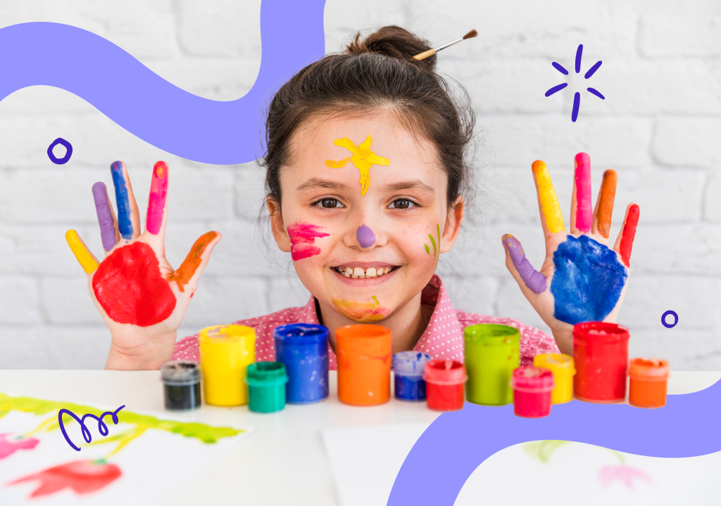 Colores llamativos para niños o cómo estimular la creatividad.