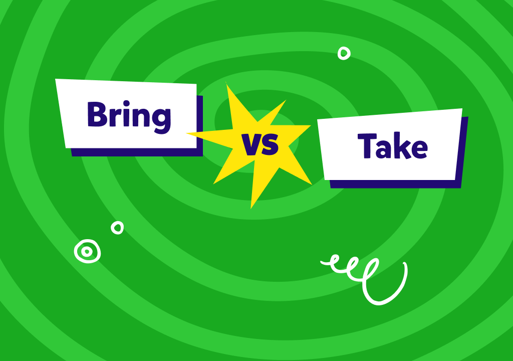 “Take” vs “bring”: diferencias y cómo usarlos correctamente